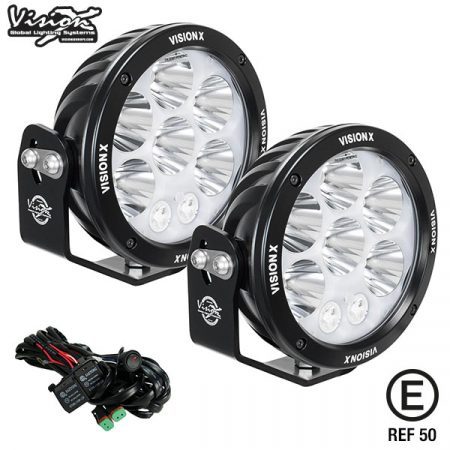 VISION X LIGHT CANNON ADVENTURE 6.7" 160W HALO LED DRIVING LIGHT KIT 2 ...